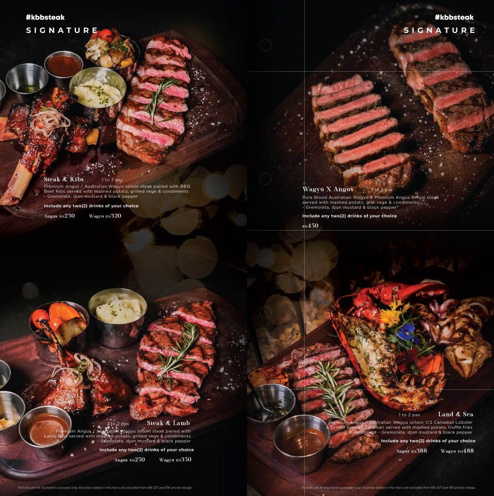 Menu - KBB Steak