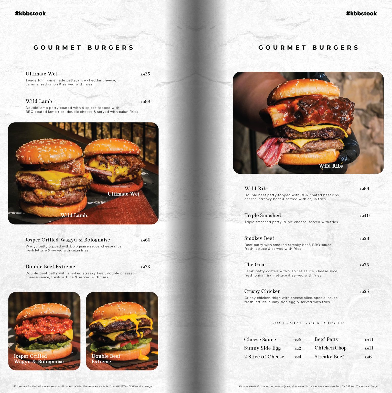 Menu - KBB Steak