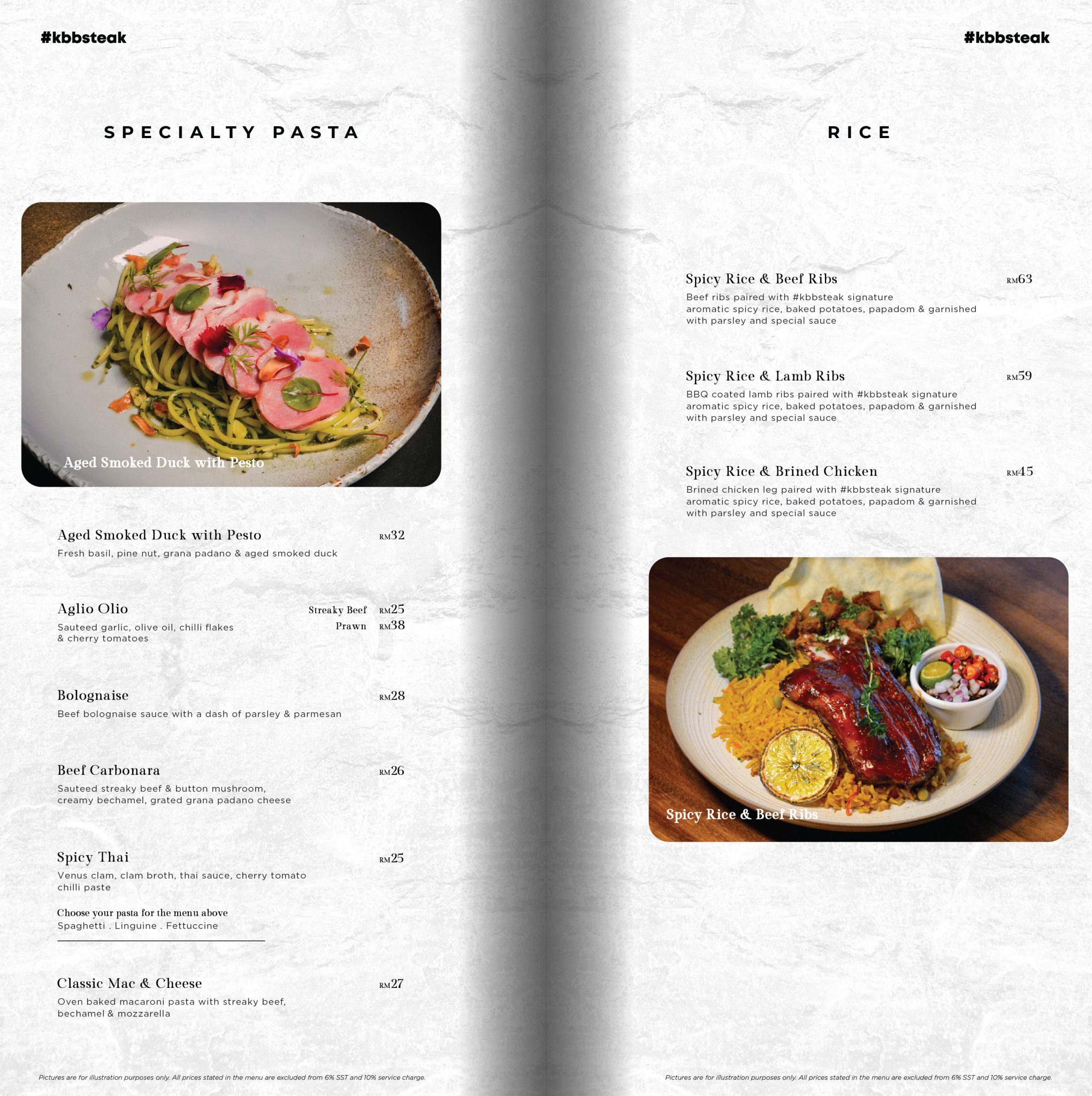 Menu - KBB Steak